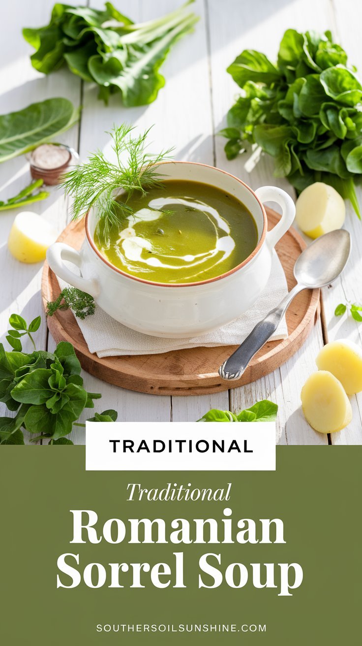 Tangy Traditional Romanian Sorrel Soup Recipe - Southern Soil Sunshine