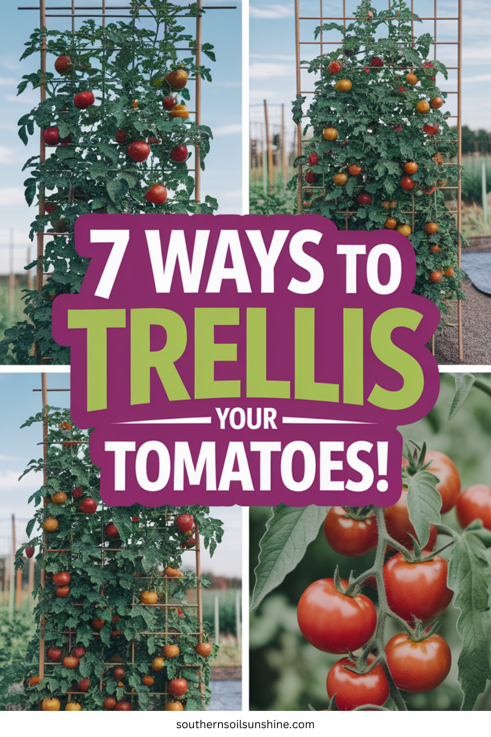 7 Ways to Trellis and Train Tomatoes to Grow Vertically - Southern Soil ...