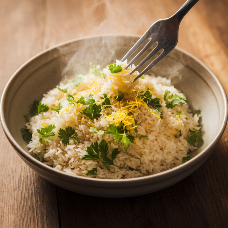 Bright and Flavorful Lemon Garlic Rice - Southern Soil Sunshine