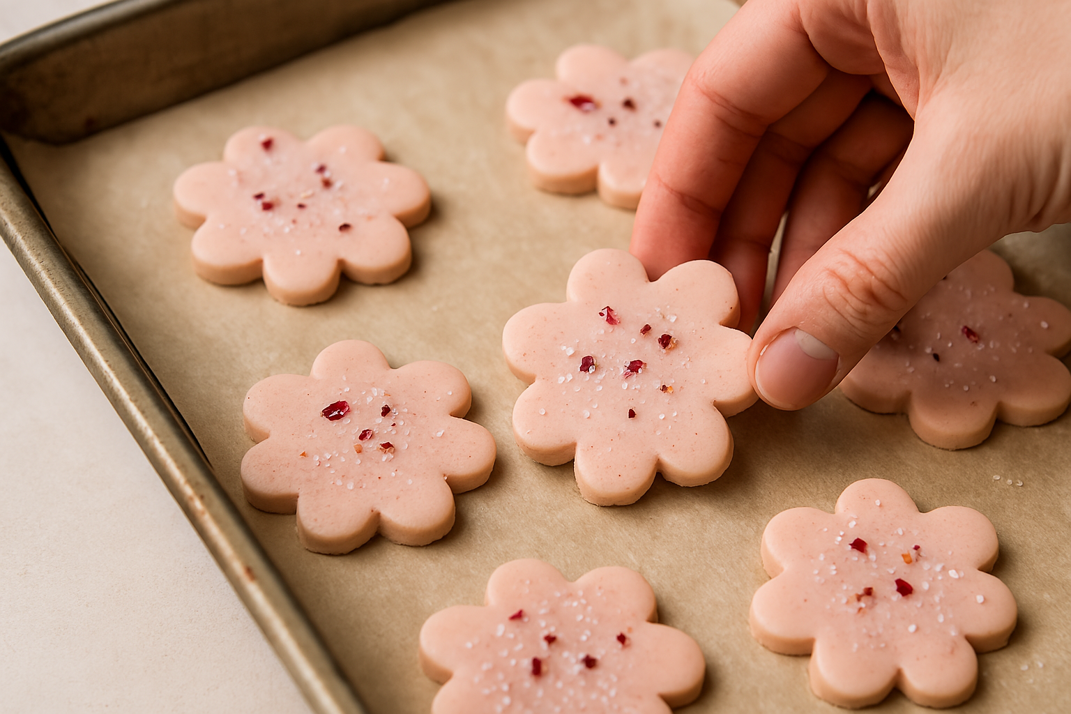 Easy & Elegant Rosewater Shortbread Petals - Southern Soil Sunshine