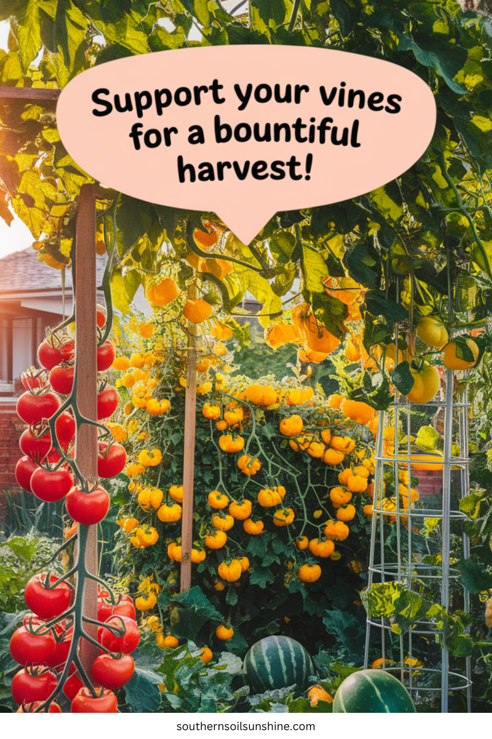 Ensuring Trellises Can Support Heavy Vines - Southern Soil Sunshine