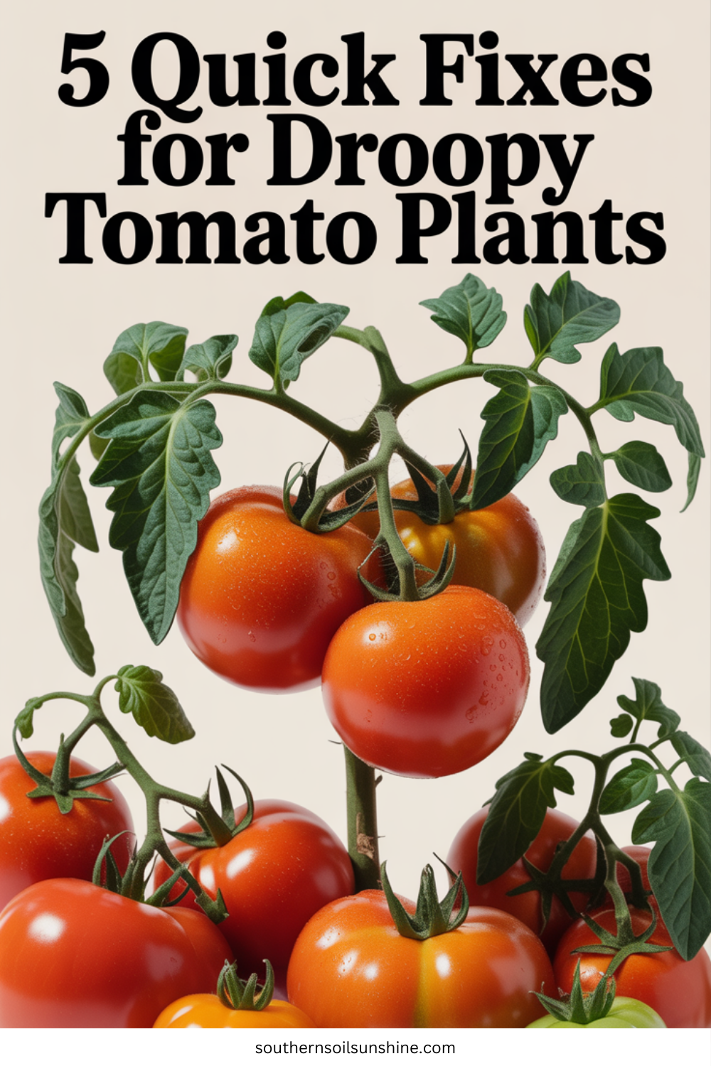 5 Quick Fixes for Droopy Tomato Plants - Southern Soil Sunshine