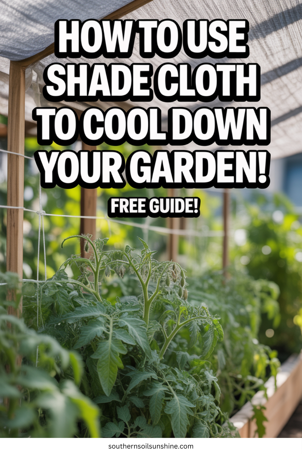 Using Shade Cloth Without Smothering Your Plants - Southern Soil Sunshine