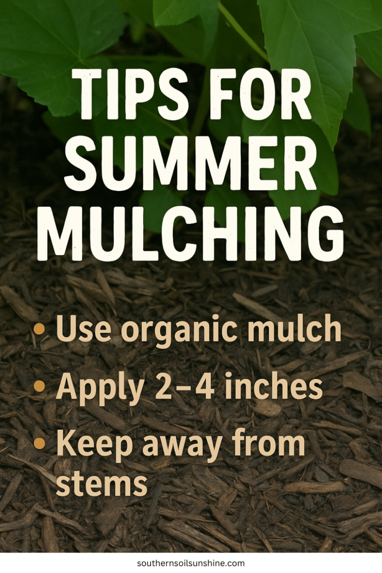 Smart Mulching Tips for July Heat - Southern Soil Sunshine
