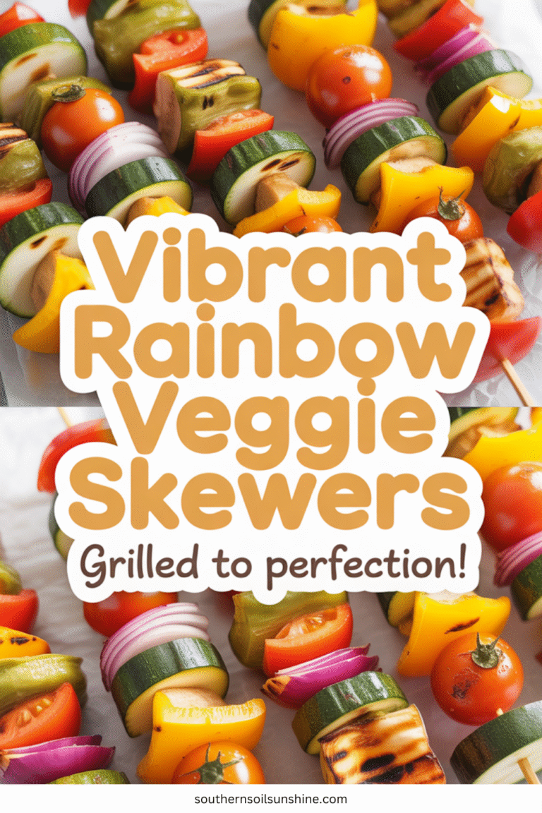 Vibrant Rainbow Veggie Skewers with Balsamic Glaze - Southern Soil Sunshine