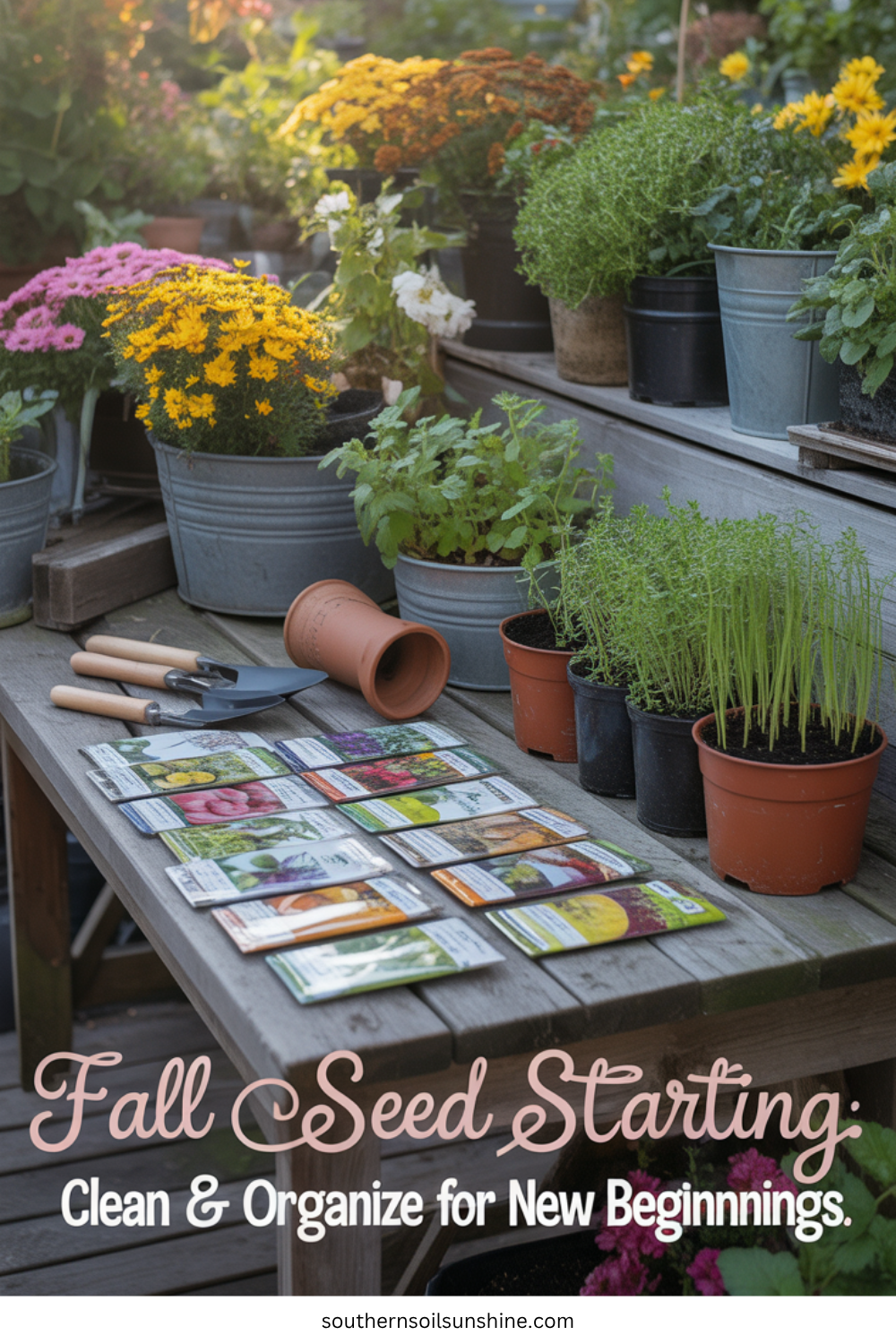 🧼 Cleaning and Organizing for Fall Seed Starting - Southern Soil Sunshine