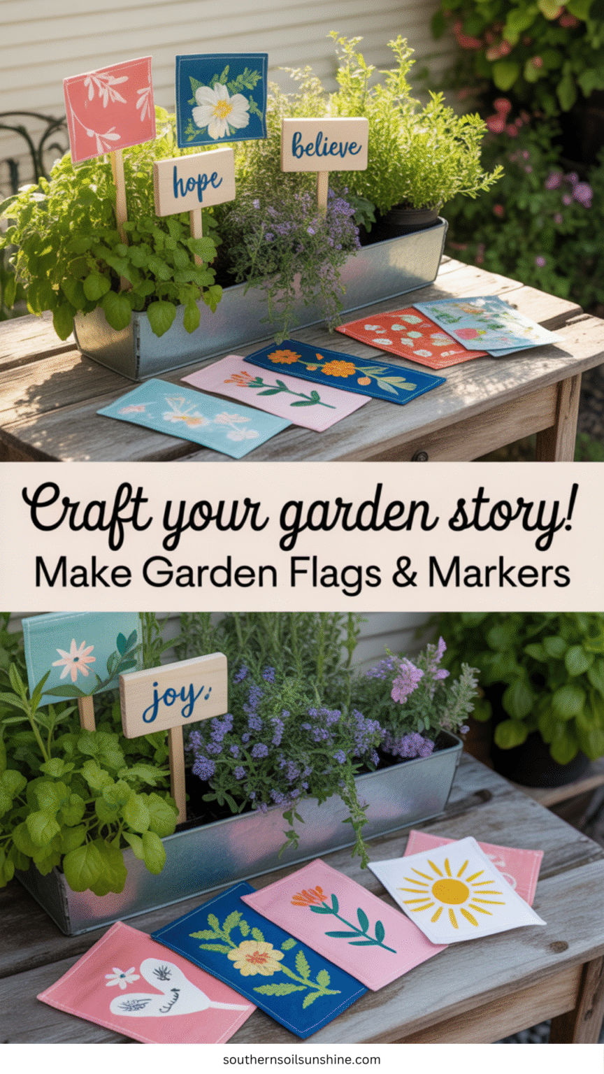🏷️ How to Make Garden Flags and Markers with Meaning - Southern Soil ...