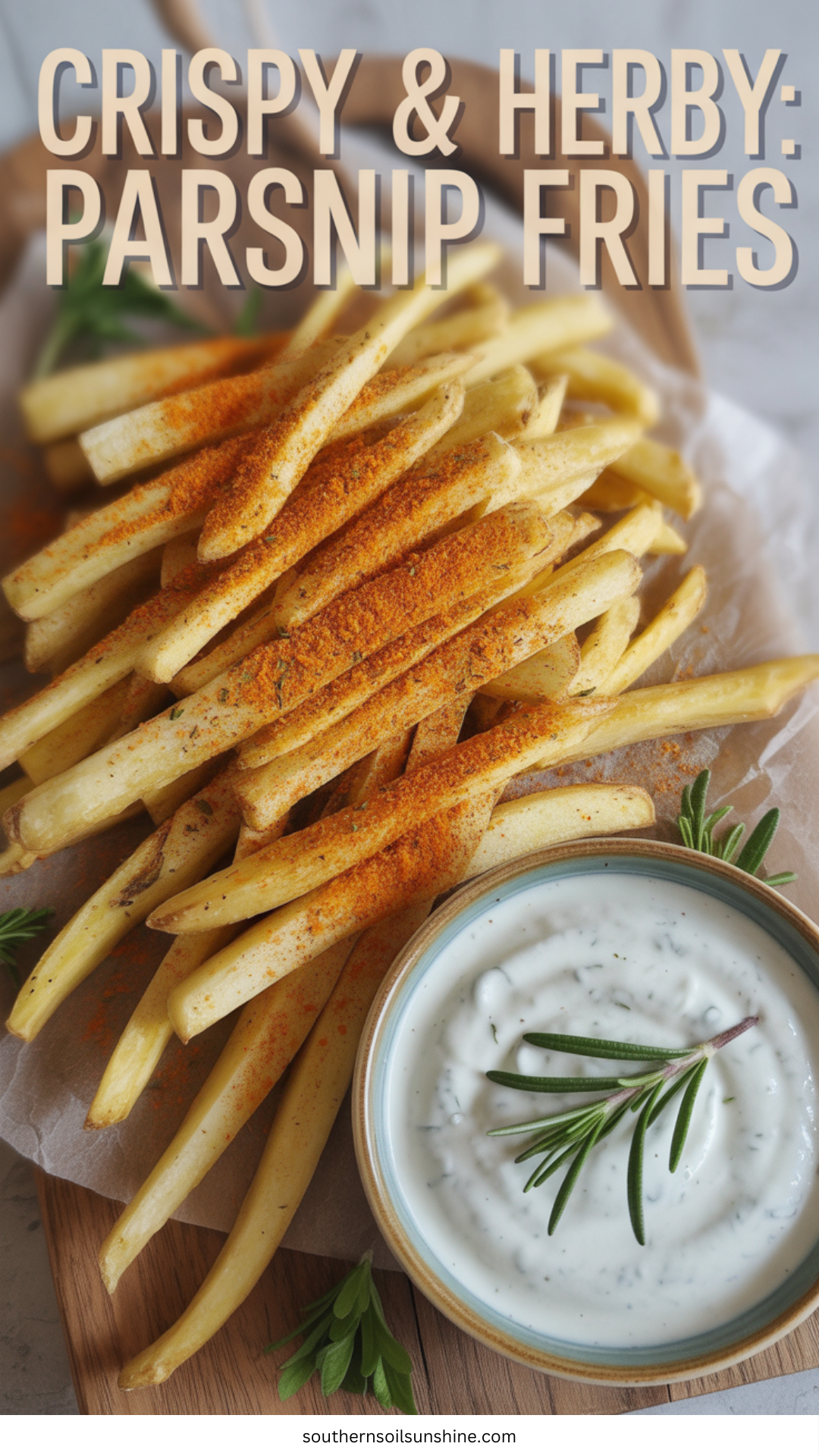 Baked Parsnip Fries with Za’atar - Southern Soil Sunshine