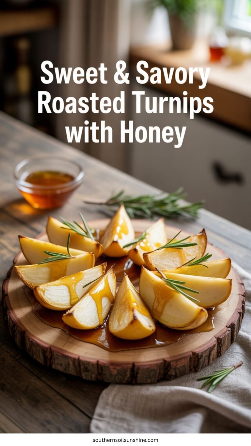 Roasted Turnips with Rosemary and Honey - Southern Soil Sunshine