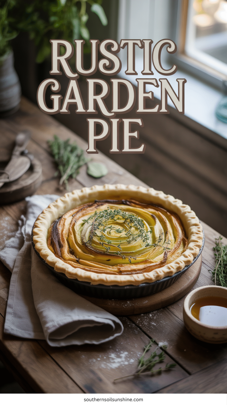 Rustic Garden Pie with Leeks, Cheese & Thyme - Southern Soil Sunshine