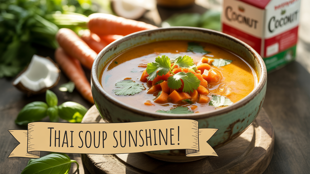 Silky Smooth Thai Coconut Carrot Soup - Southern Soil Sunshine
