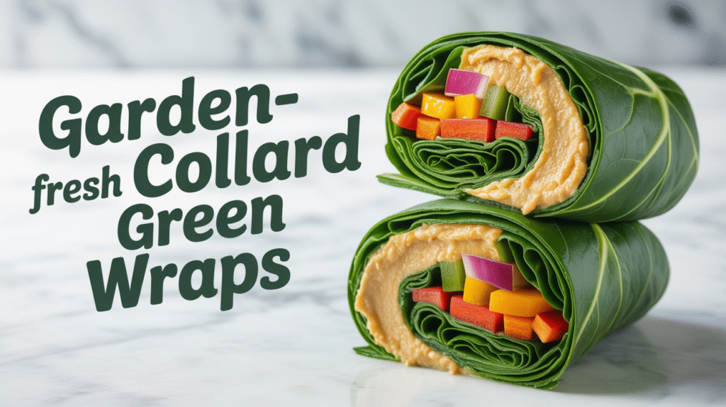 Garden-fresh Hearty Collard Green Wraps with Hummus - Southern Soil ...