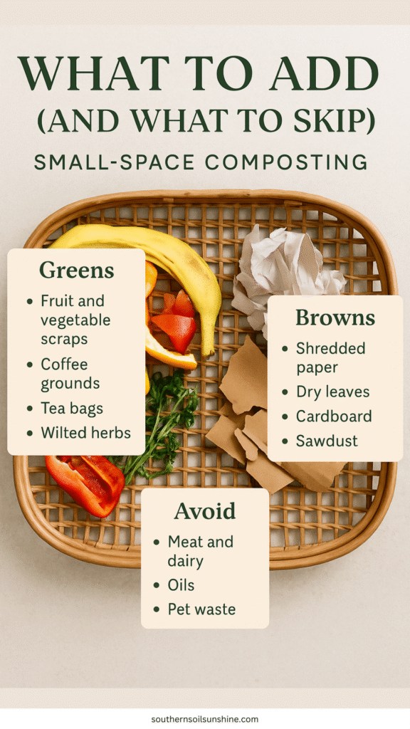 How to Start Composting in Small Spaces - Southern Soil Sunshine