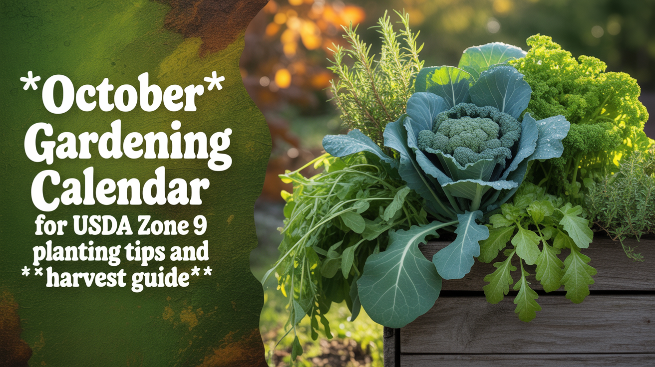 October Gardening Calendar for USDA Zone 9: Planting Tips and Harvest ...