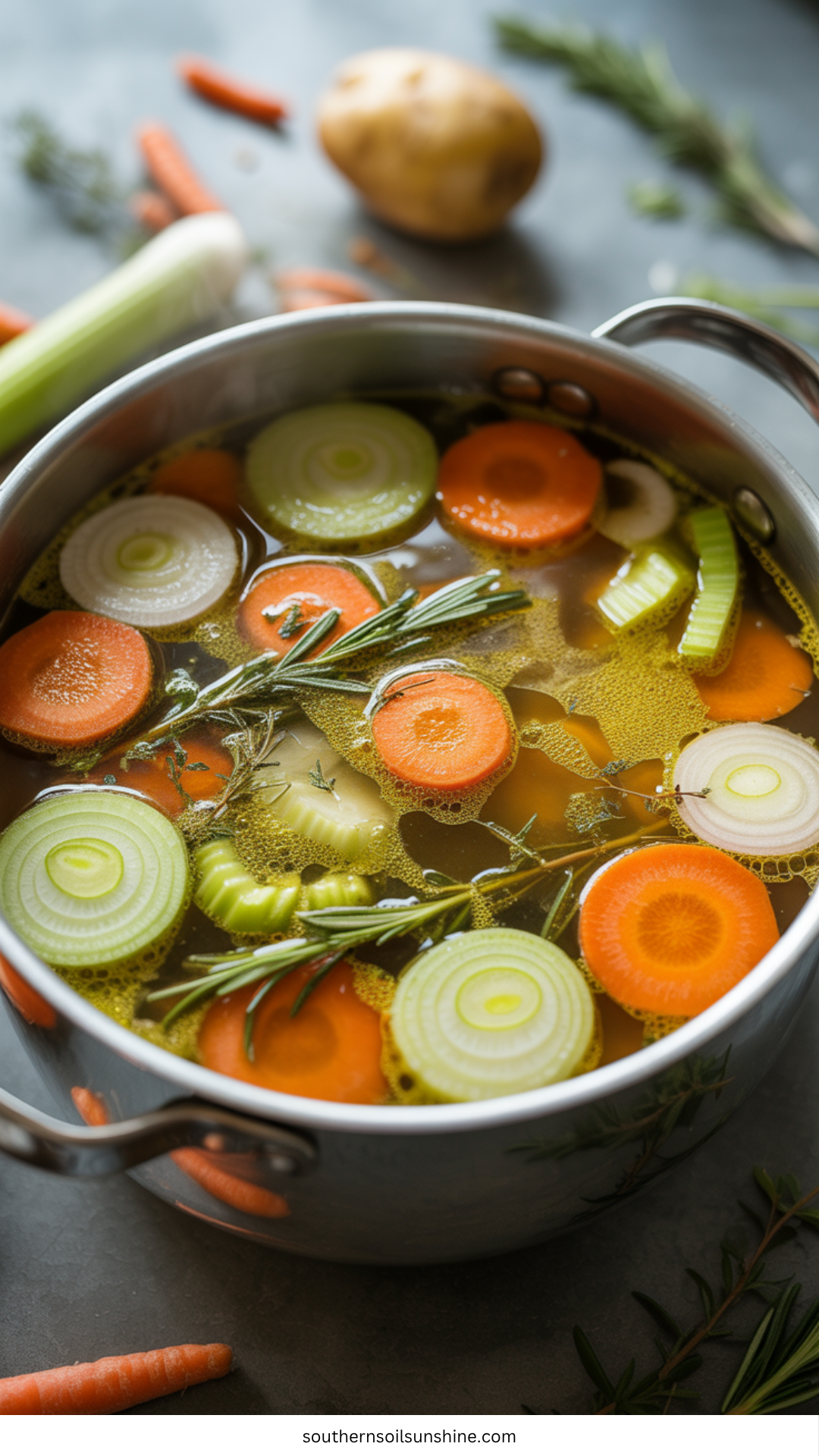 Golden Garden Vegetable Broth - Southern Soil Sunshine